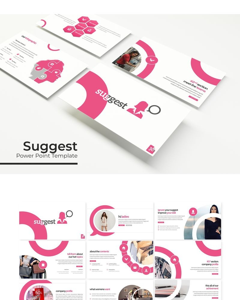 Suggest PowerPoint template #94388 - TemplateMonster