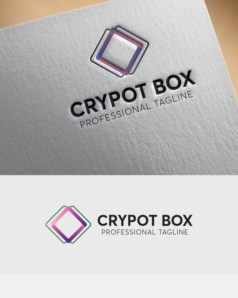 Crypto Box Logo Template #94669 - TemplateMonster