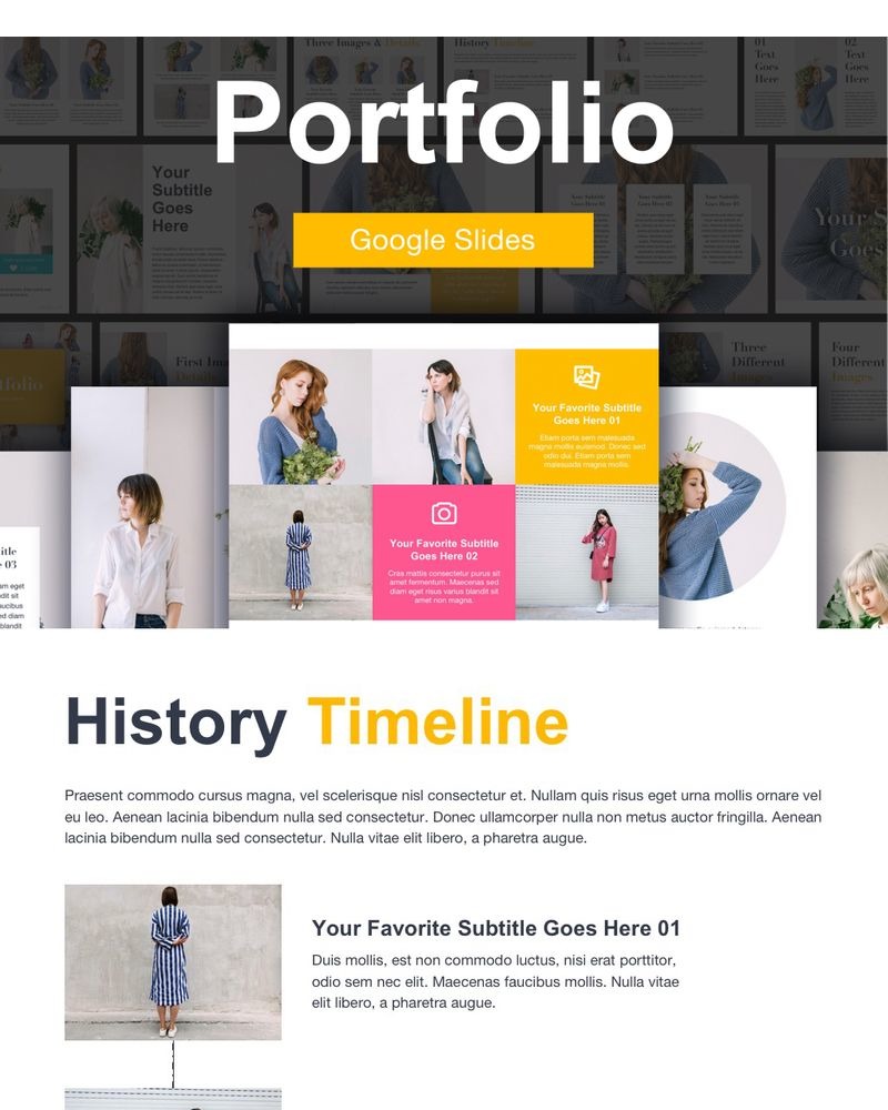Portfolio Google Slides #94698 - TemplateMonster