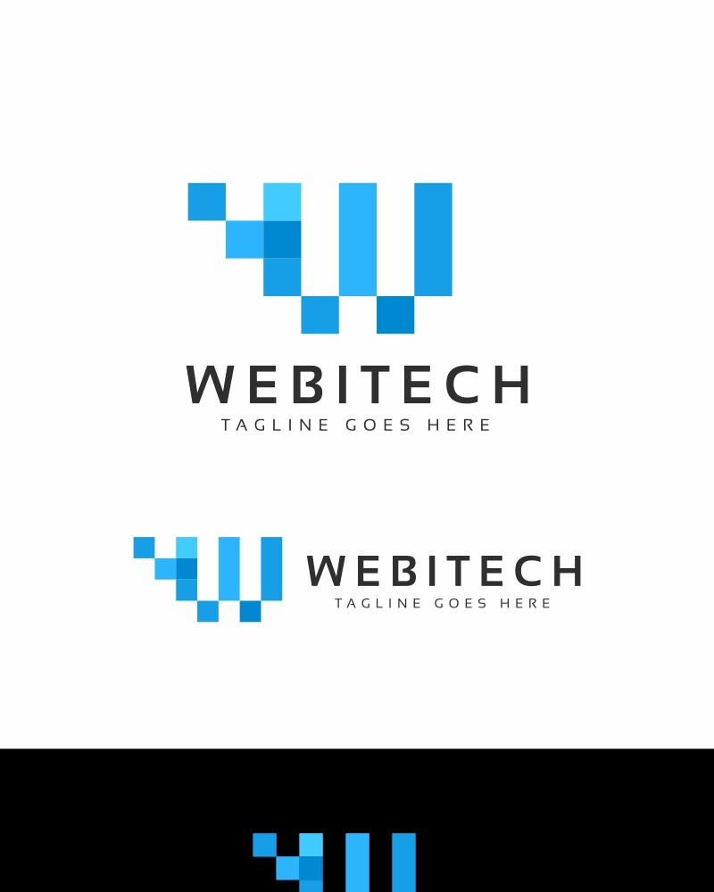 Webitech W Letter Logo Template #94682 - TemplateMonster