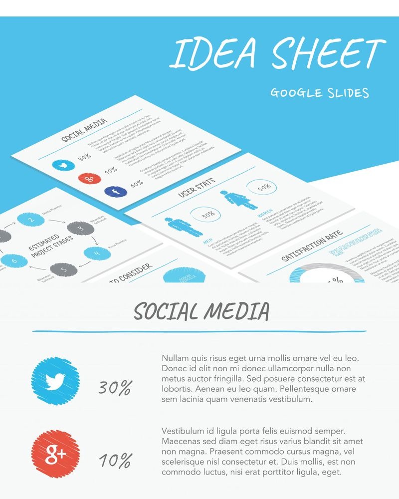 Idea Sheet Google Slides #94705 - TemplateMonster