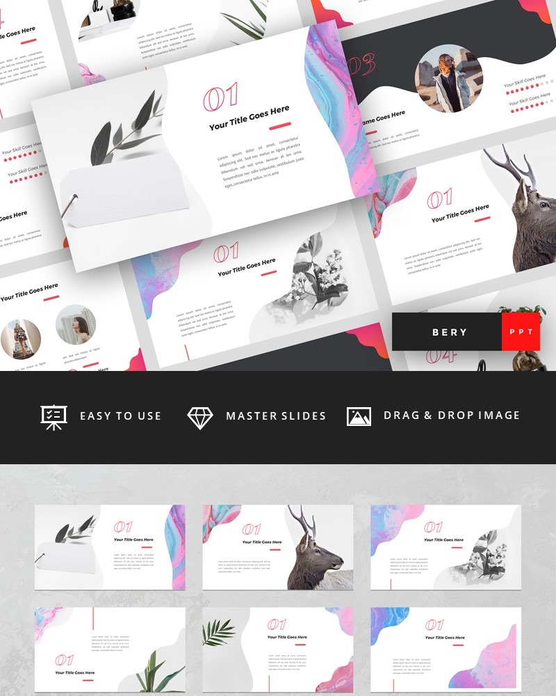 Bery - Creative PowerPoint template #94932 - TemplateMonster