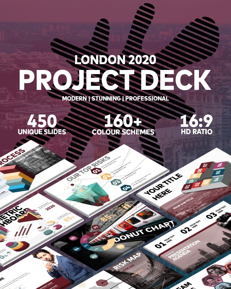 London 2020 Project PowerPoint template - TemplateMonster