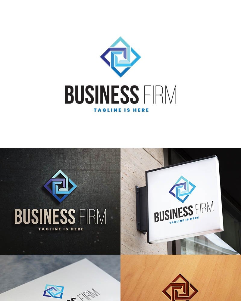 Business Firm Logo Template Design #95007 - TemplateMonster