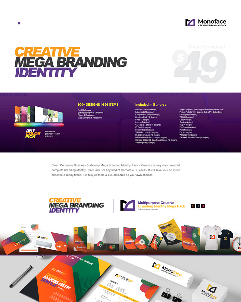 Mega Branding - Corporate Identity Template - TemplateMonster