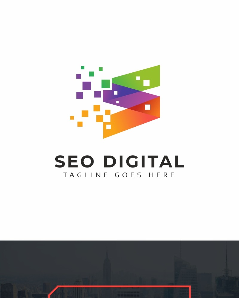 Seo Digital Logo Template #95176 - TemplateMonster