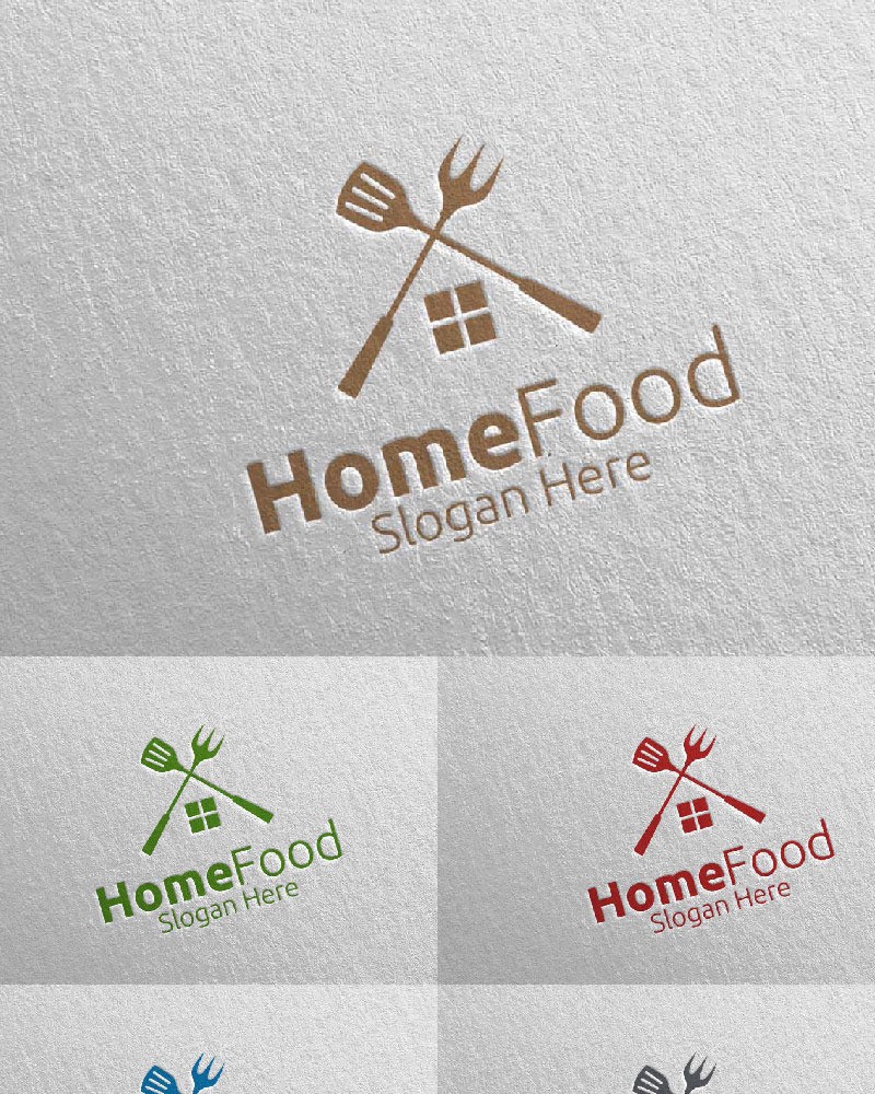 Home Food for Restaurant or Cafe 29 Logo Template