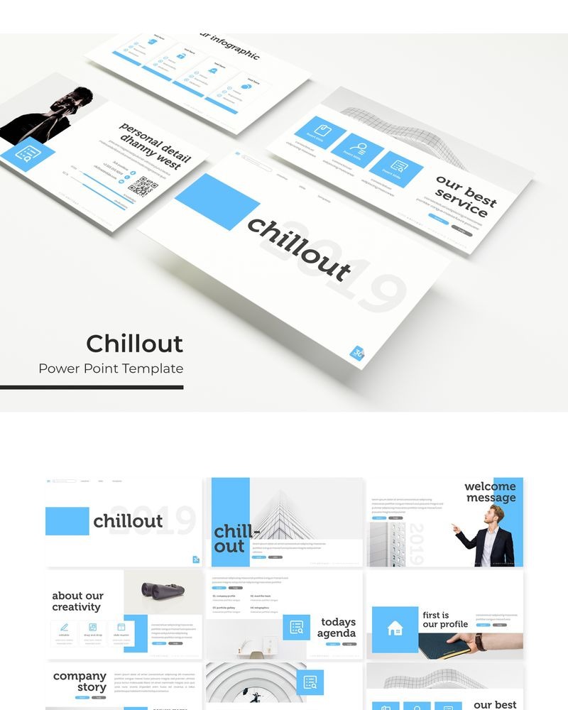 Chillout PowerPoint template #95346 - TemplateMonster