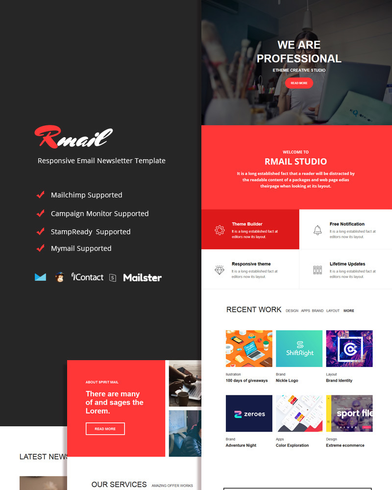 Rmail - Responsive Email Newsletter Template