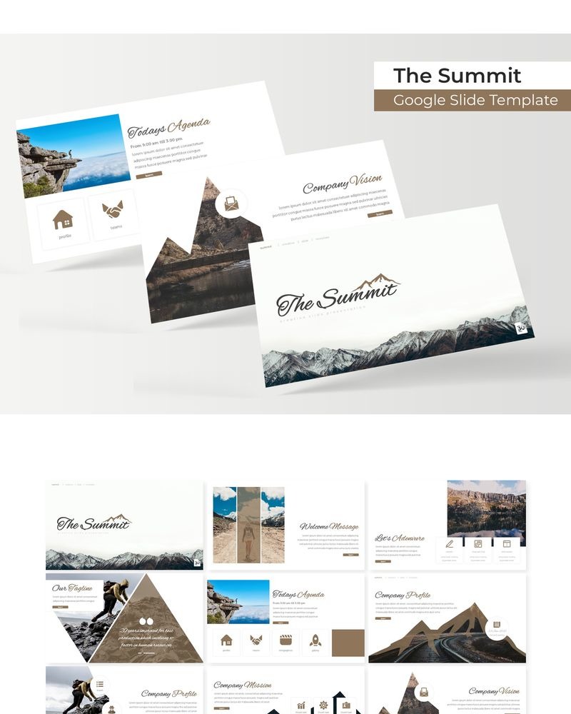 The Summit Google Slides #95391 - TemplateMonster