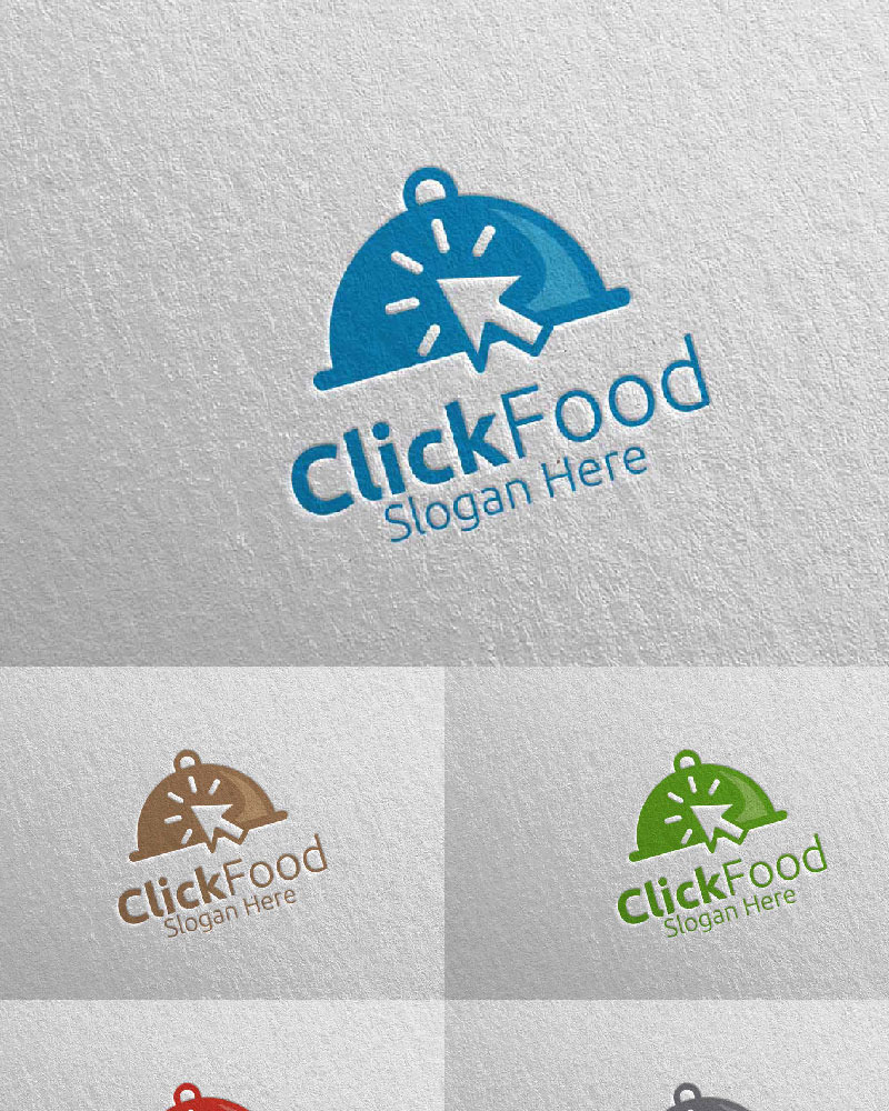 Click Food for Restaurant or Cafe 46 Logo Template