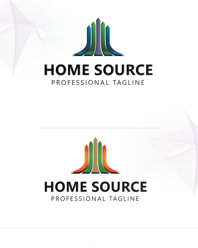 Home Source Logo Template #95479 - TemplateMonster