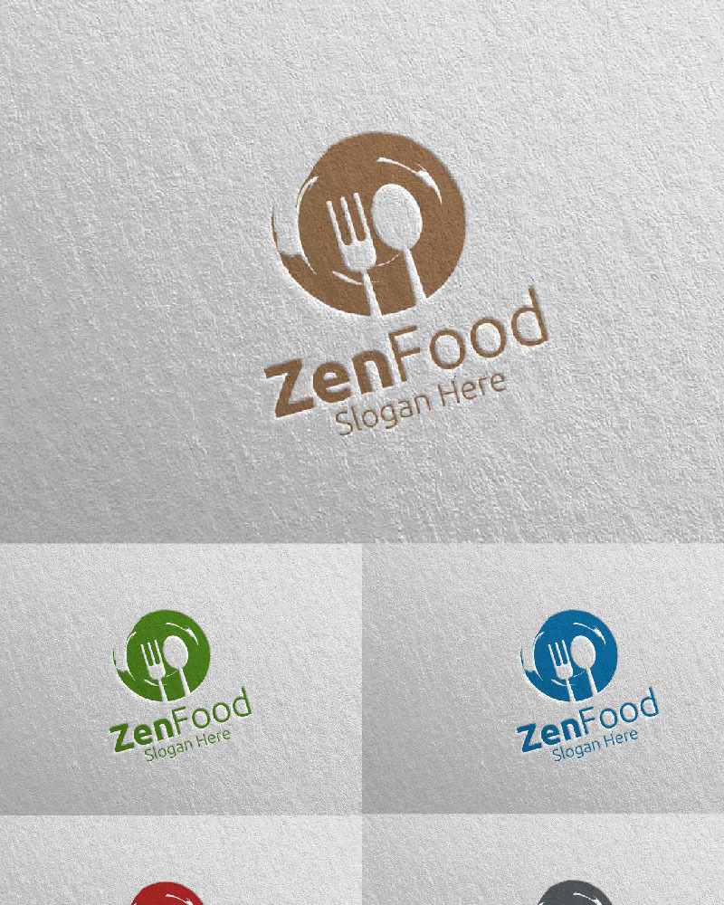 Zen Food for Restaurant or Cafe 44 Logo Template