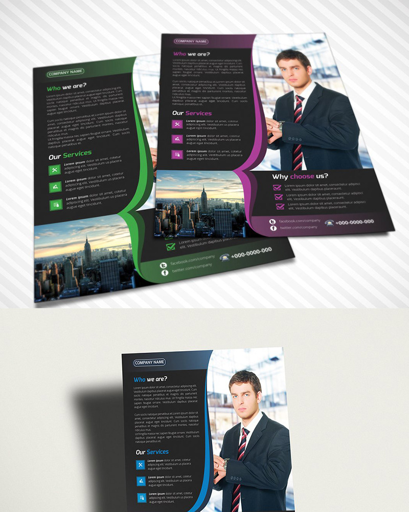 Curvy Clean Flyer - Corporate Identity Template