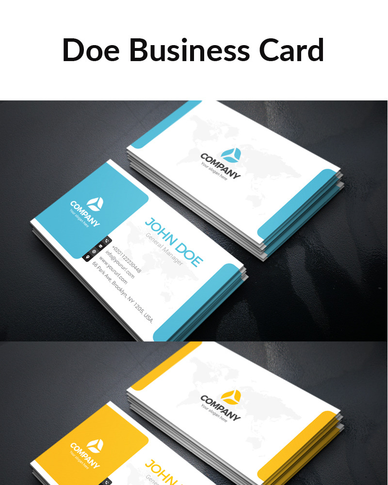 Doe Business Card - Corporate Identity Template