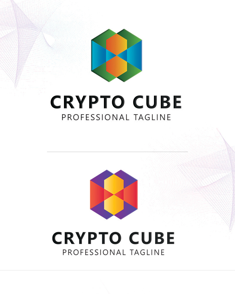 Crypto Cube Logo Template #95899 - TemplateMonster
