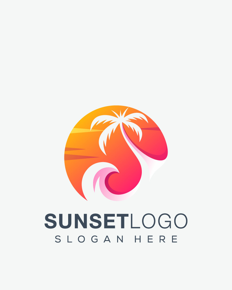 Sunset Logo Template #95879 - TemplateMonster