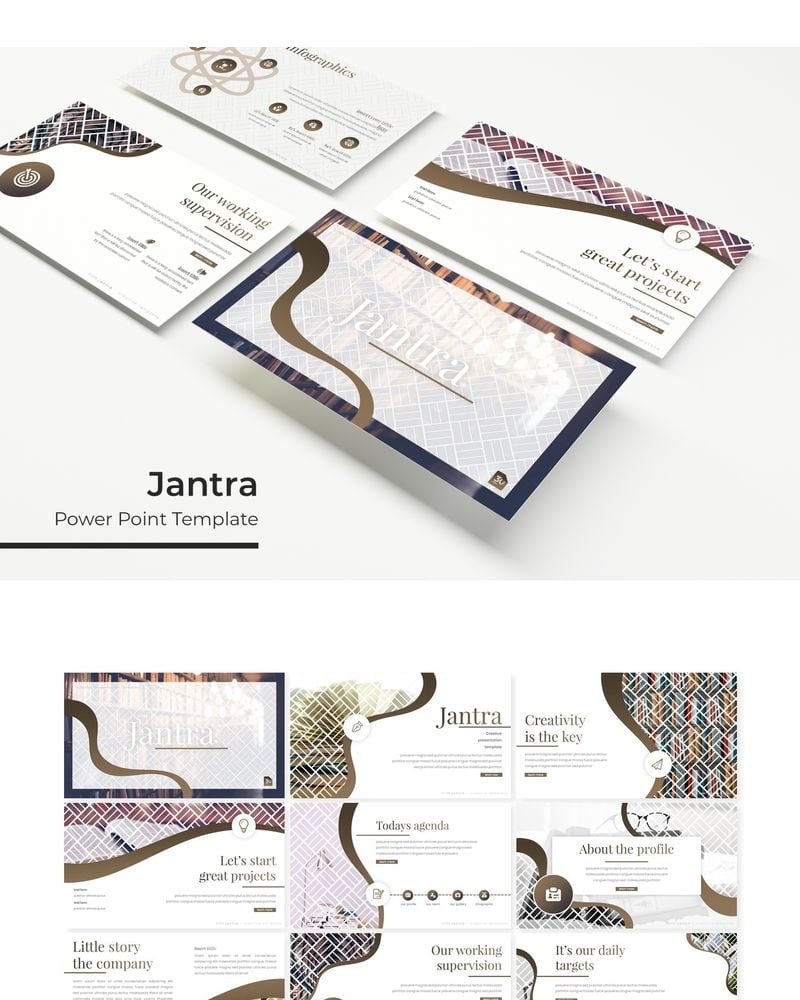 Jantra PowerPoint template #95913 - TemplateMonster