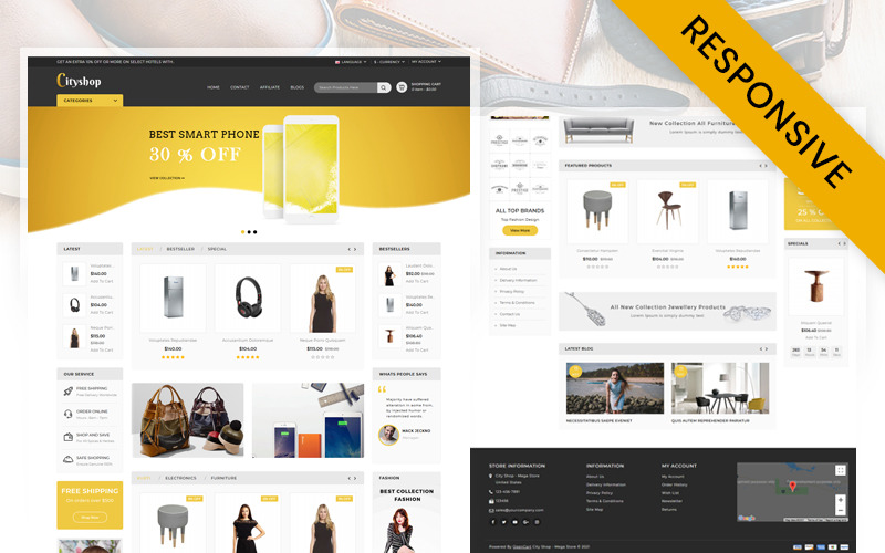 Cityshop - Multipurpose Store OpenCart Responsive Template