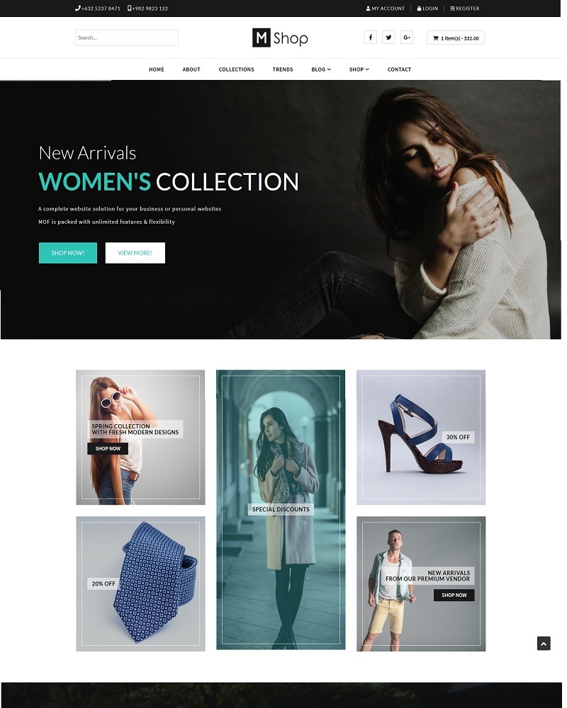 Mofshop - Minimalist Store with Page Builder Joomla Template