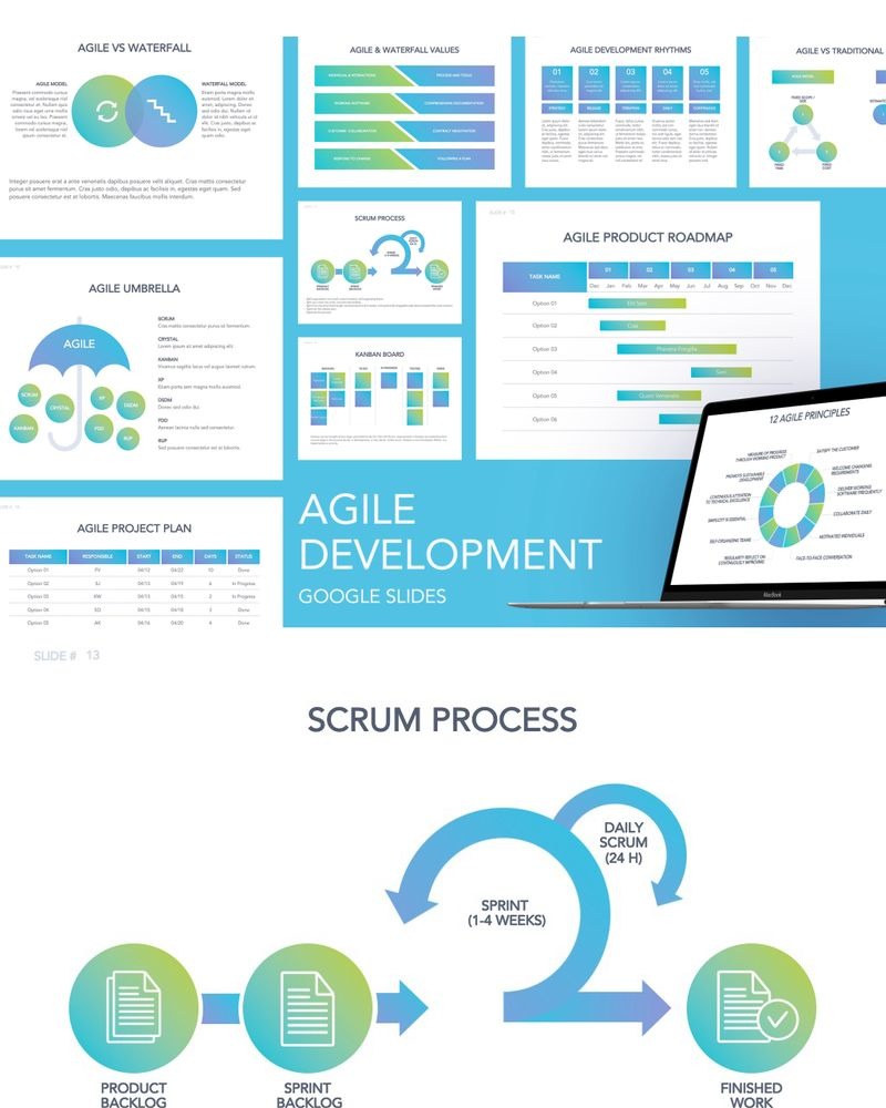 Agile Development Google Slides #96284 - TemplateMonster
