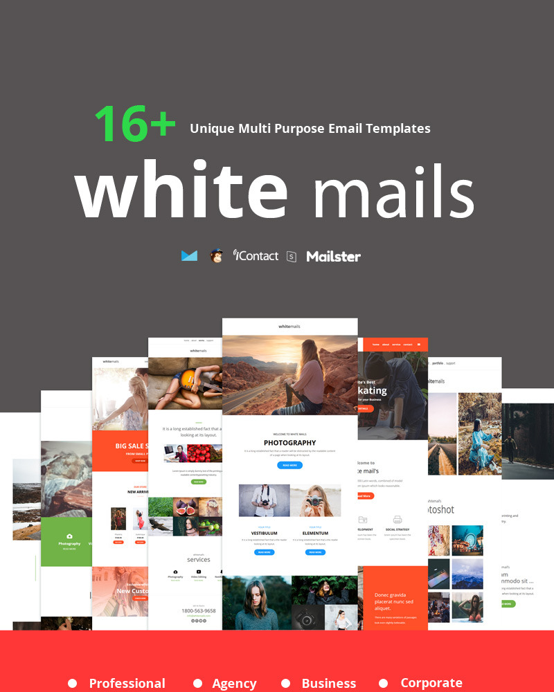 White Mails - 16+ Unique Multi Purpose Newsletter Template
