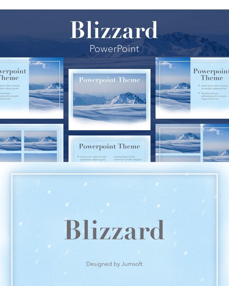 Blizzard PowerPoint template #96358 - TemplateMonster