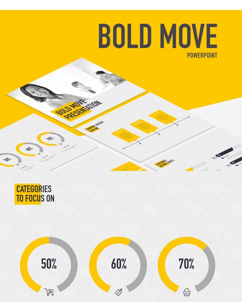 Bold Move PowerPoint template #96356 - TemplateMonster