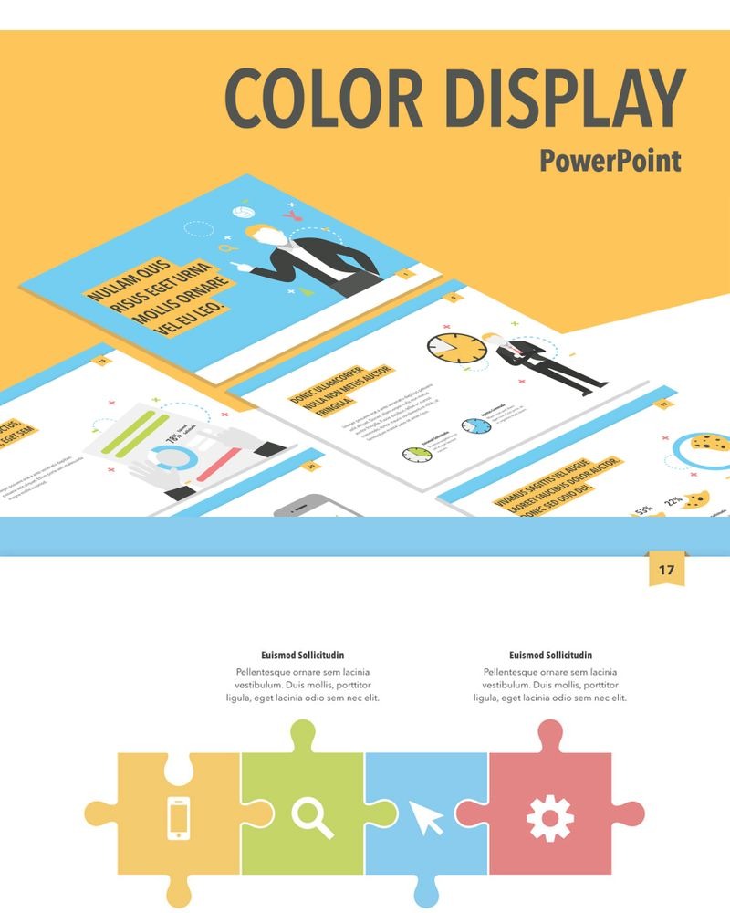 Color Display PowerPoint template #96344 - TemplateMonster