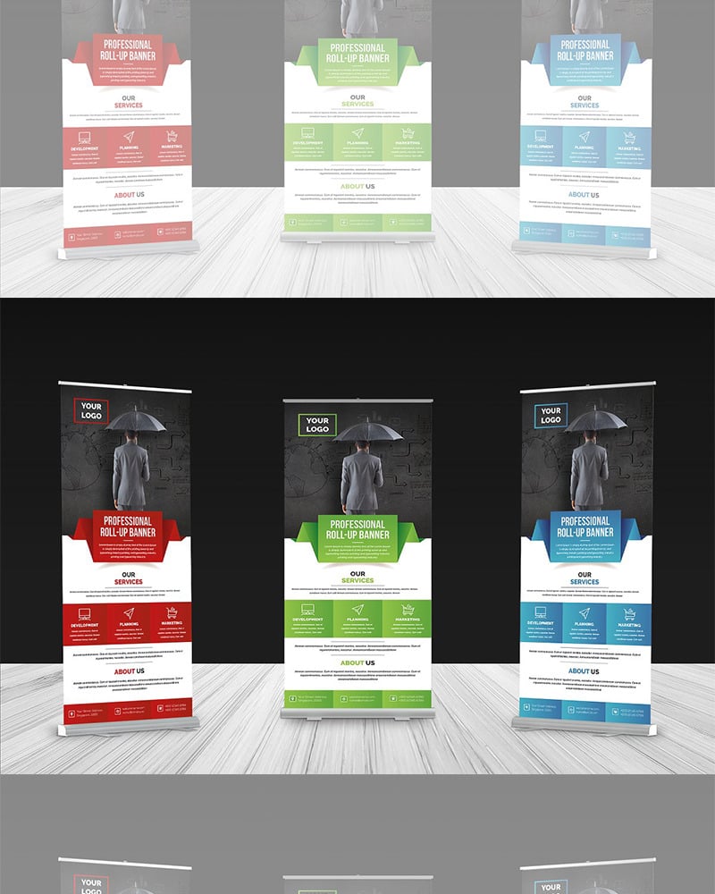 Roll-up Banner - Corporate Identity Template