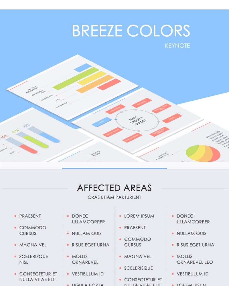 Breeze Colors - Keynote template #96441 - TemplateMonster