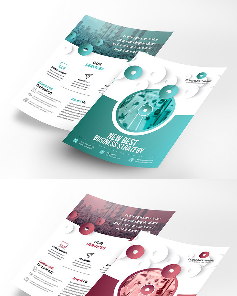 Modern Both Side Flyer - Corporate Identity Template
