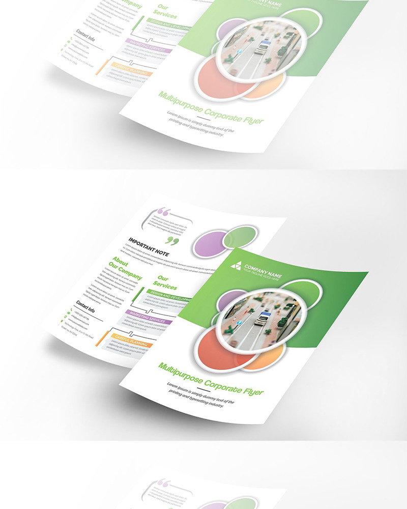 Modern Both Side Flyer - Corporate Identity Template