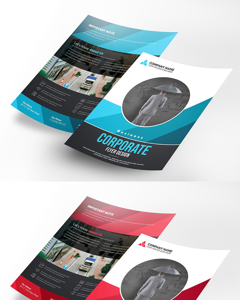 Modern Both Side Flyer - Corporate Identity Template