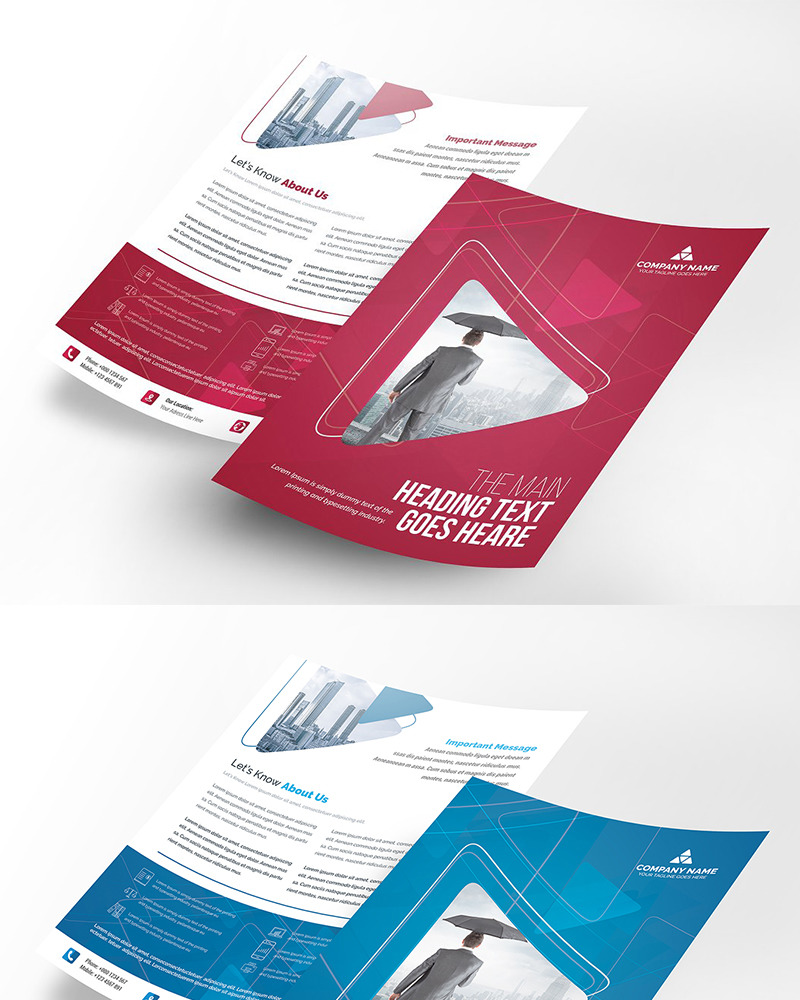 Modern Both Side Flyer - Corporate Identity Template