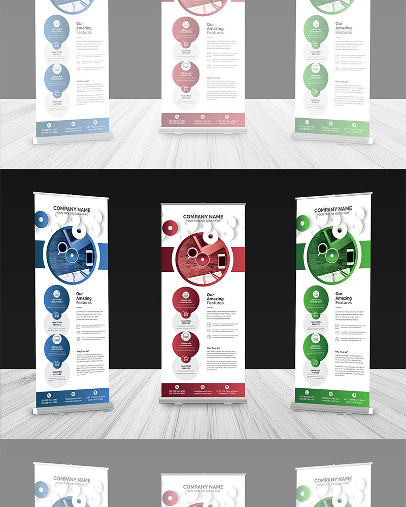 Modern Roll-up Banner - Corporate Identity Template