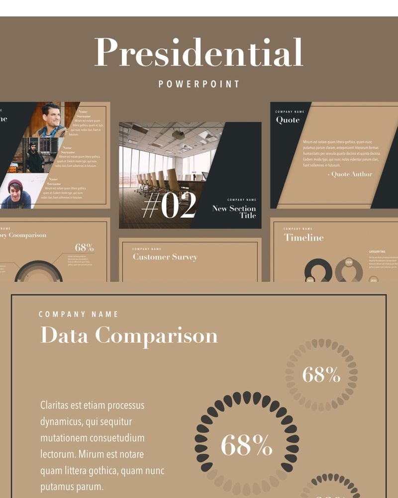 Presidential PowerPoint template #96695 - TemplateMonster