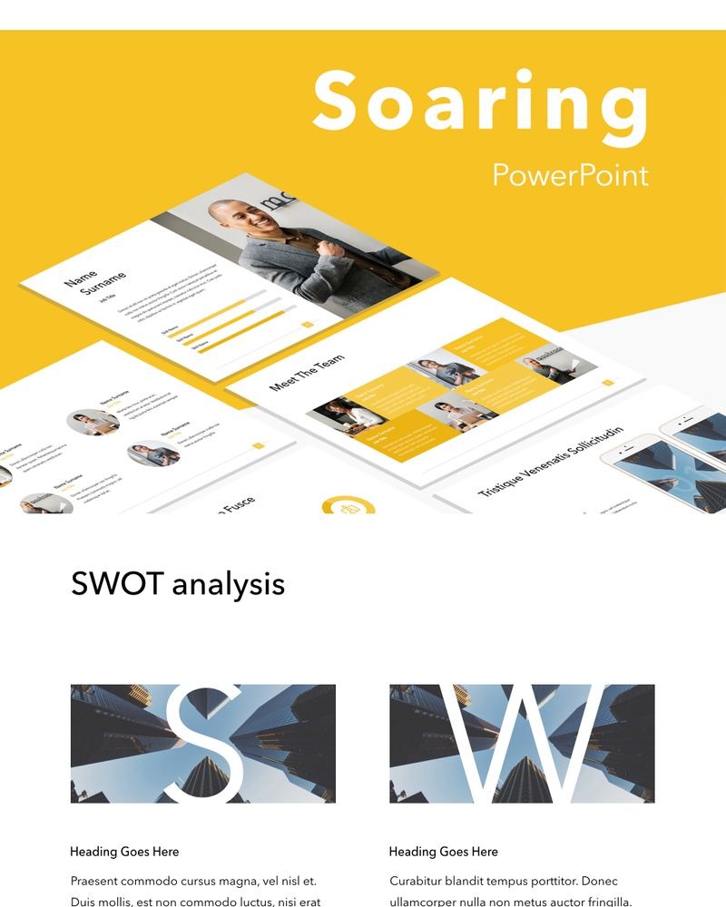 Soaring PowerPoint template #96703 - TemplateMonster