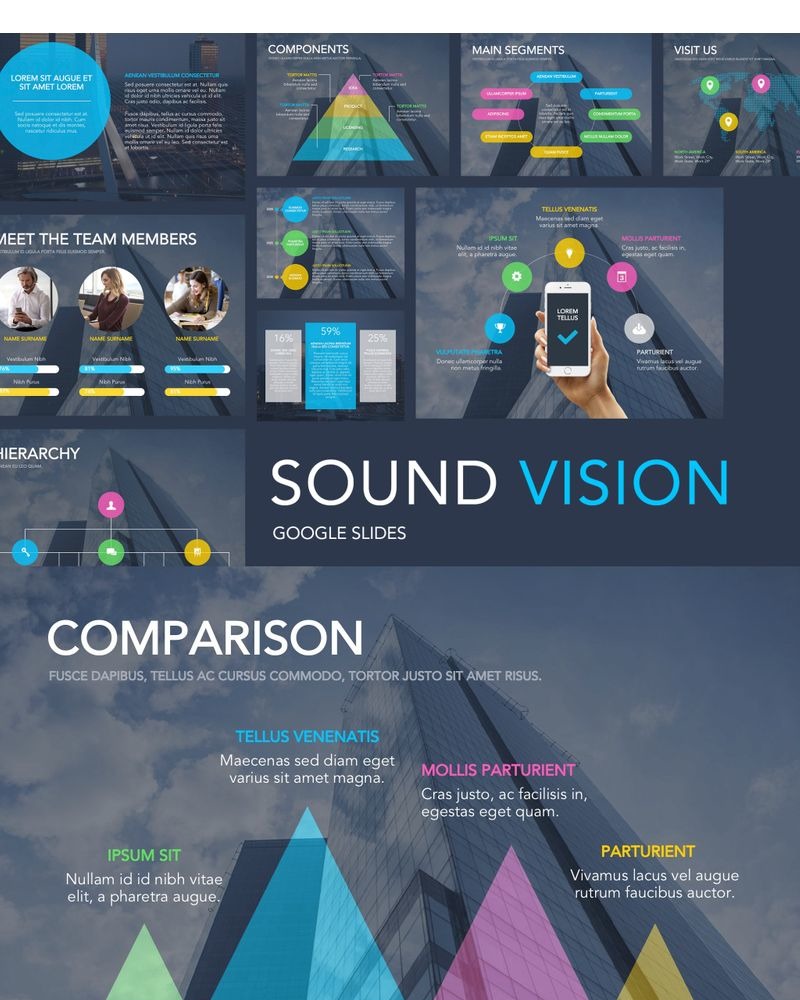 Sound Vision Google Slides #96749 - TemplateMonster
