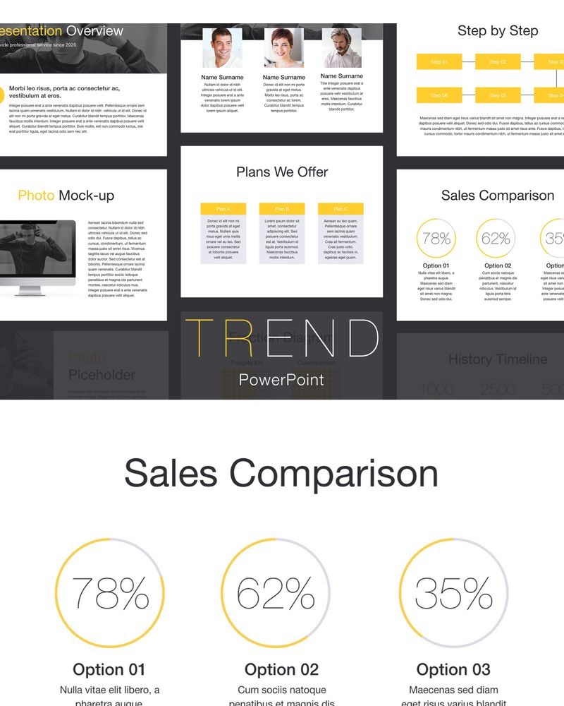 Trend PowerPoint template #96722 - TemplateMonster