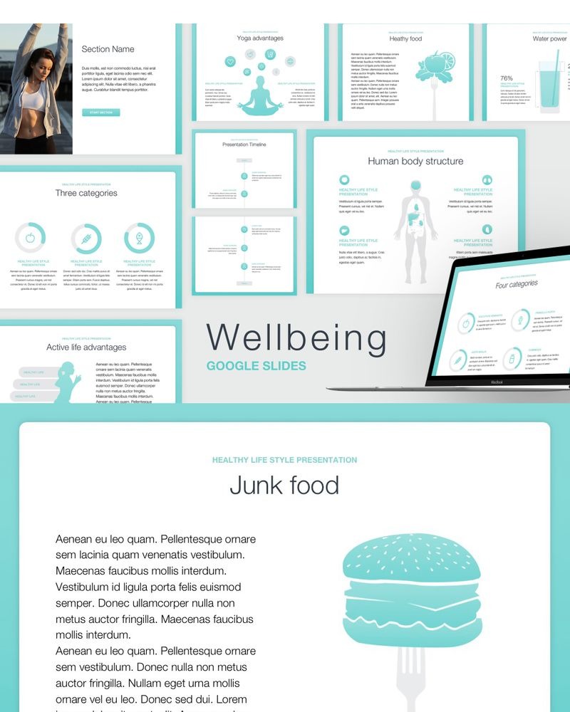 Wellbeing Google Slides #96739 - TemplateMonster