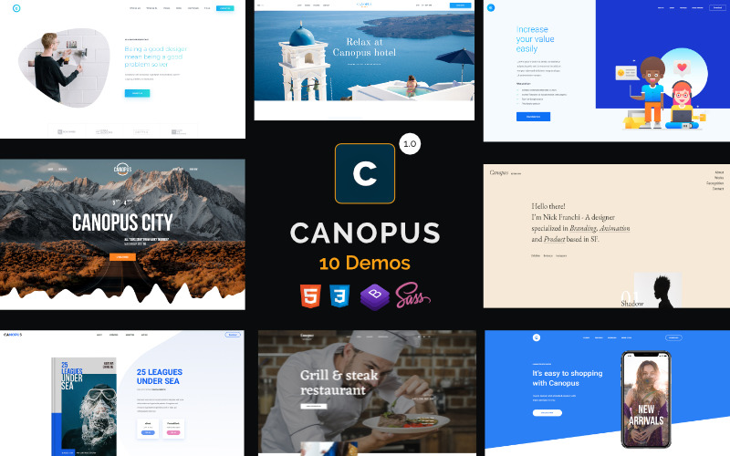 Canopus - Multipurpose HTML Landing Page Template Canopus - Multipurpose HTML Landing Page Template