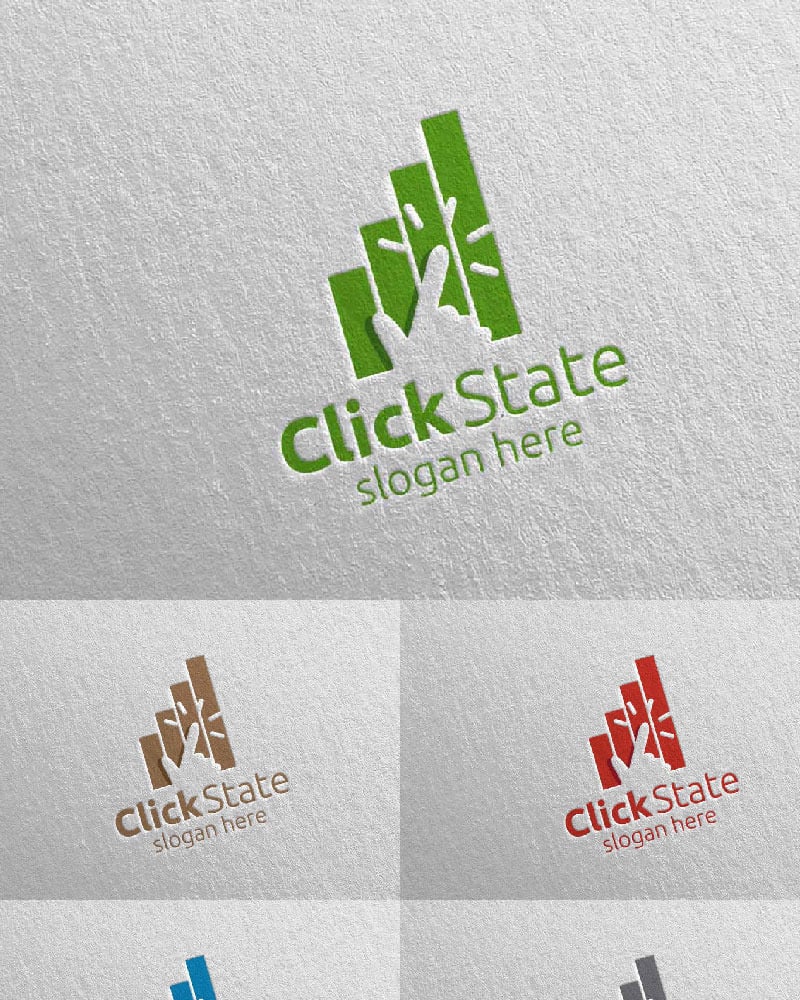 Click Marketing Financial Advisor Design 33 Logo Template