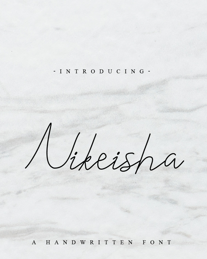 Nikeisha Font #96945 - TemplateMonster