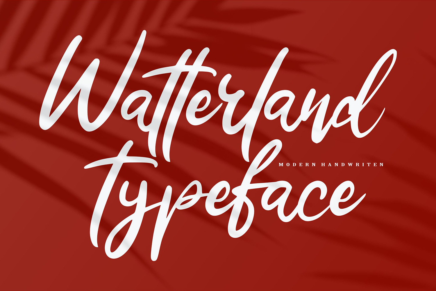 Watterland Typeface | Modern Handwriten Cursive Font