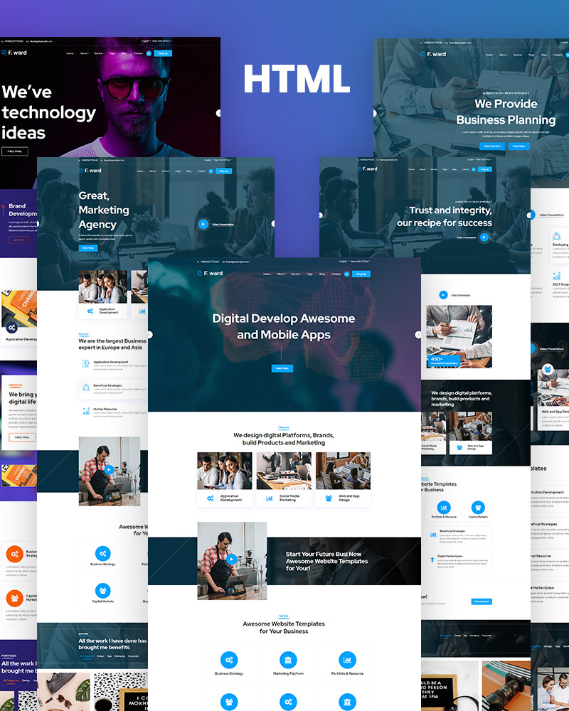 Fward - Business Responsive Website Template