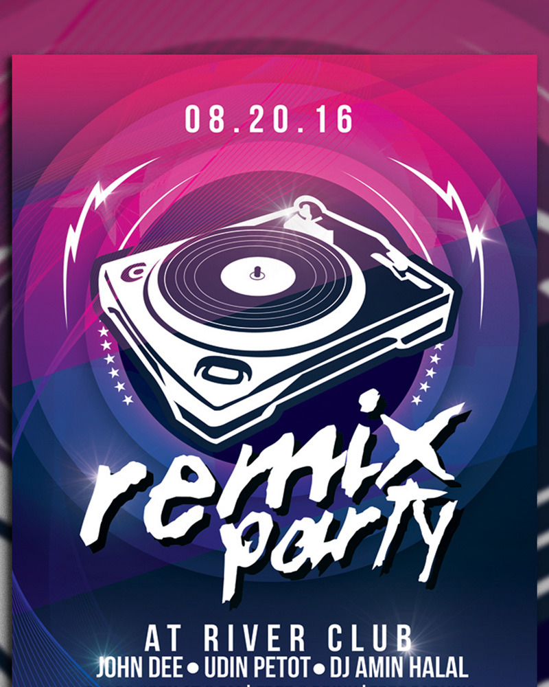 Remix Music Party - Corporate Identity Template