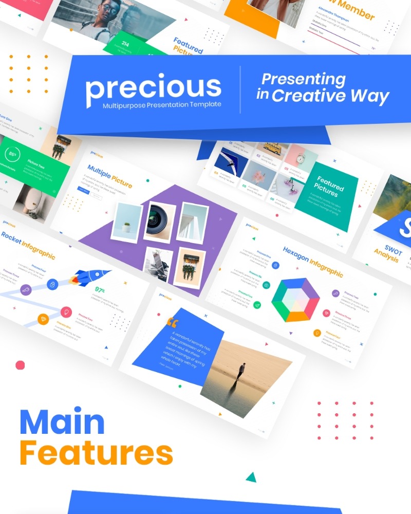 Precious Multipurpose Presentation PowerPoint template