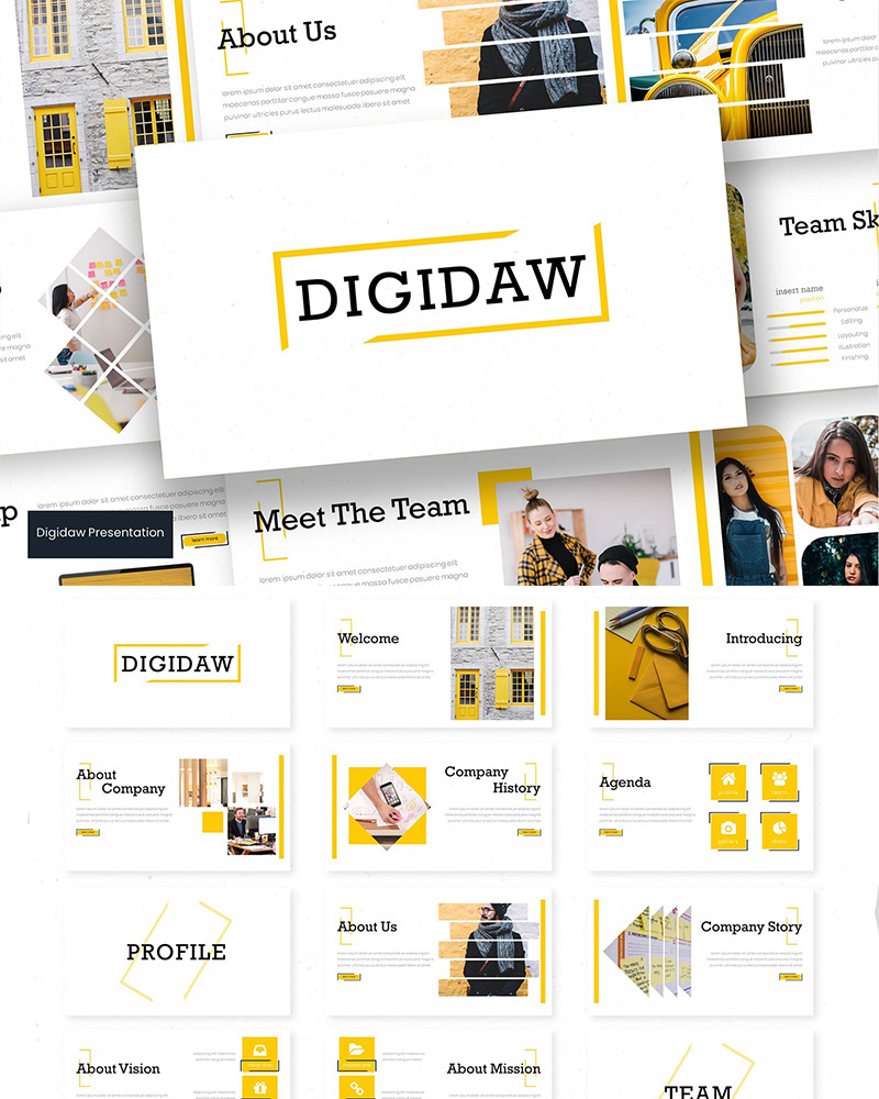 Digidaw Google Slides #97222 - TemplateMonster