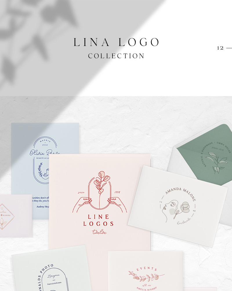 Lina Collection Logo Template #97292 - TemplateMonster